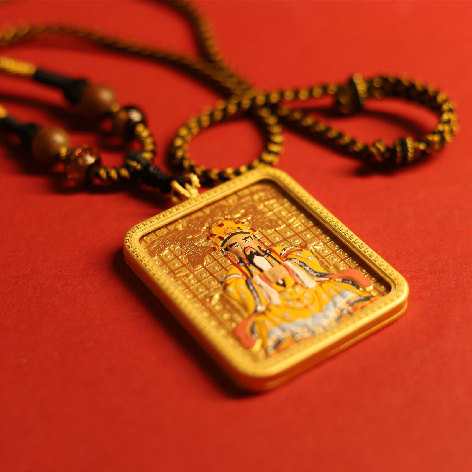 Thangka Buddha Leather Auspicious Clouds Wealth and Protection Dragon ...